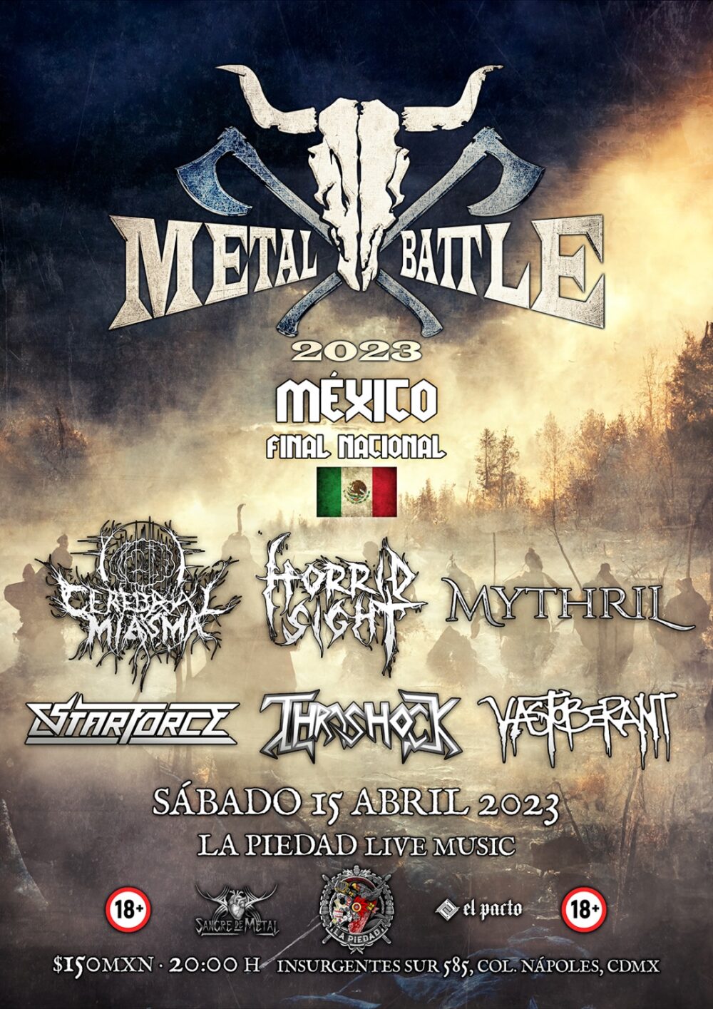 Lista la gran final de Metal Battle México 2023 - Puro Rock Puro