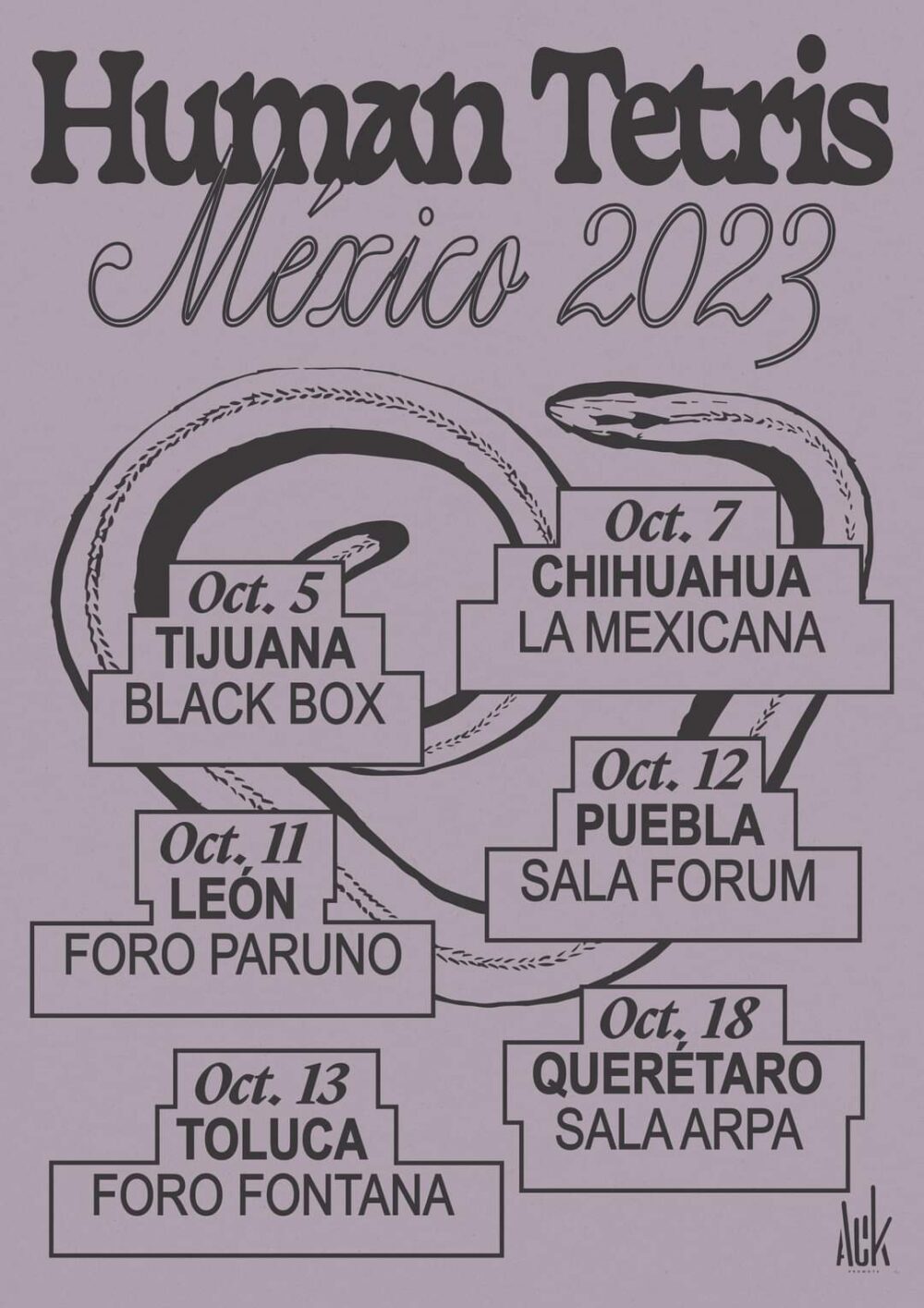 HUMAN TETRIS PRESENTA “TWO ROOMS” CON TOUR EN MÉXICO - Puro Rock Puro